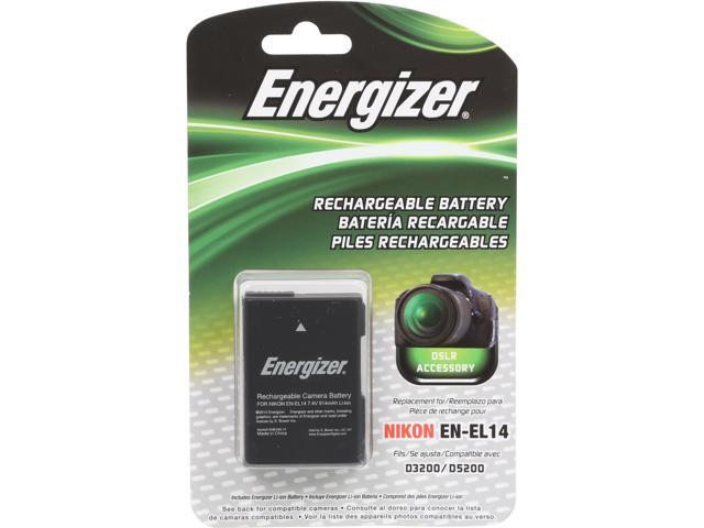 Energizer ENB-NEL14 Replaces the EN-EL14 for Nikon D3100/D5100/D3200 ...