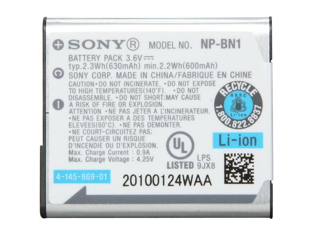 SONY NP-BN1 LITHIUM-ION Rechargeable Battery Pack - Newegg.com