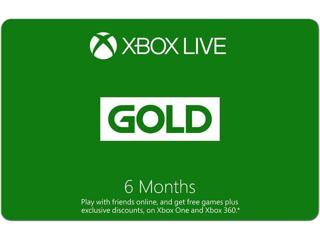 Xbox LIVE 6 Month Gold Membership (Digital Code) - Newegg.ca