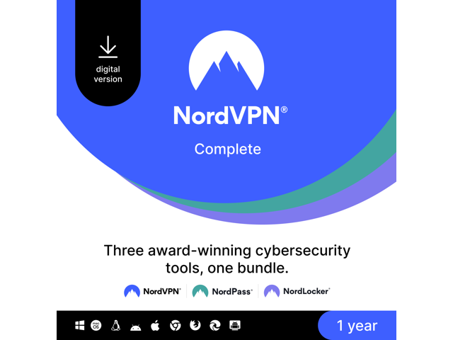 NordVPN Complete [NordVPN+NordPass+NordLocker] - 10 Devices / 1 Year - Download - Newegg.com