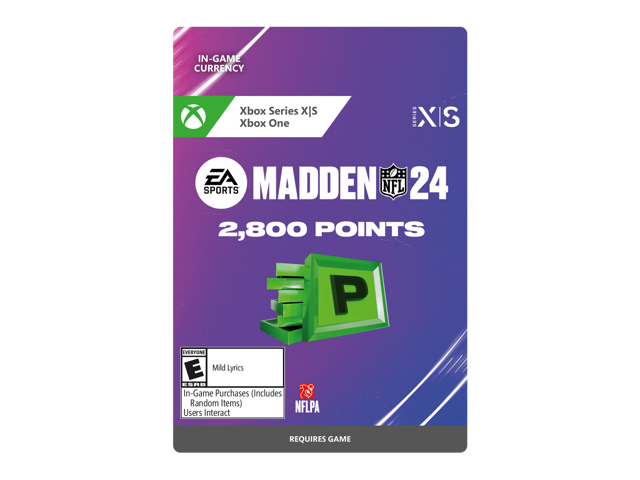 MADDEN NFL 24: 2800 Madden Points Xbox Series X|S, Xbox One [Digital ...