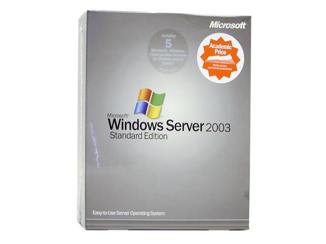 Microsoft Windows 2003 Server Standard Version with 5 Client Access ... Microsoft Windows 2003 Server Standard Version with 5 Client Access ...