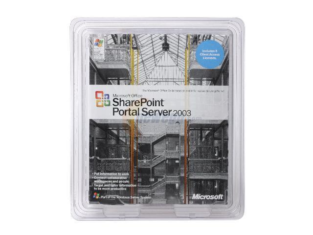Microsoft Office SharePoint Portal Server 2003 w/5 Client Licenses ...