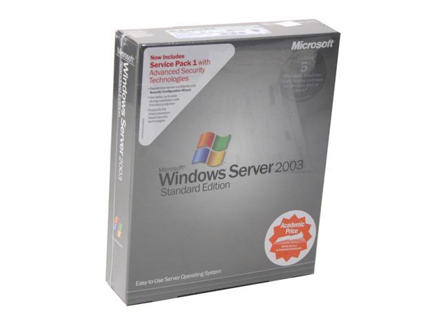 Open Box: Microsoft Windows Server Standard 2003 with SP1 5 Client ...