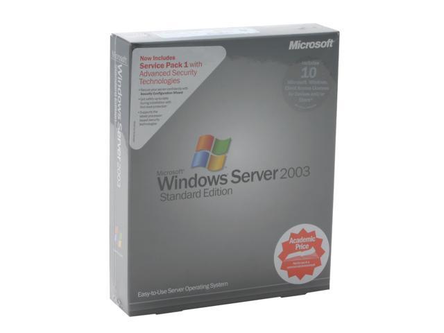 Microsoft Windows Server Standard 2003 with SP1 10 Client - Newegg.com