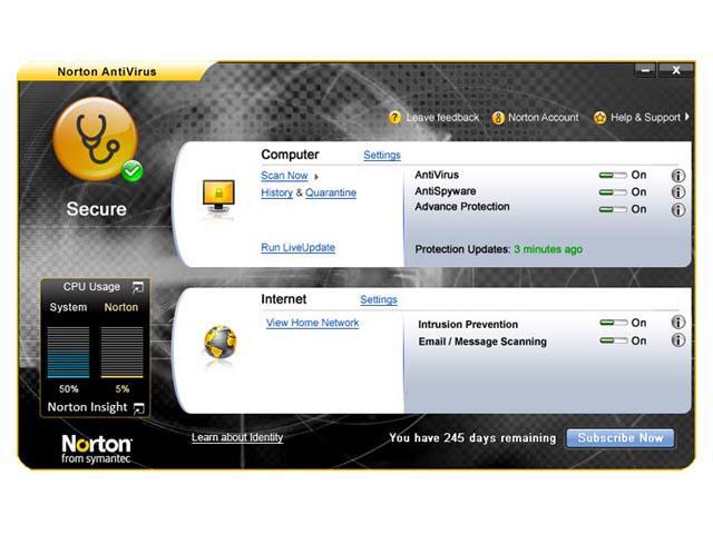 Symantec Norton AntiVirus 2009 - 1 User - Small box - Newegg.com
