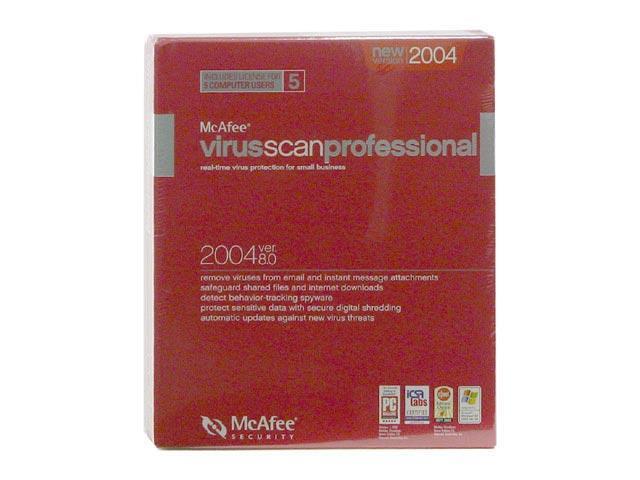 McAfee Virusscan Professional V8.0 5 PACK - Newegg.com