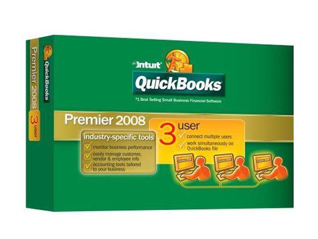 Intuit QuickBooks Premier 3 User Industry Edition 2008 - Newegg.com