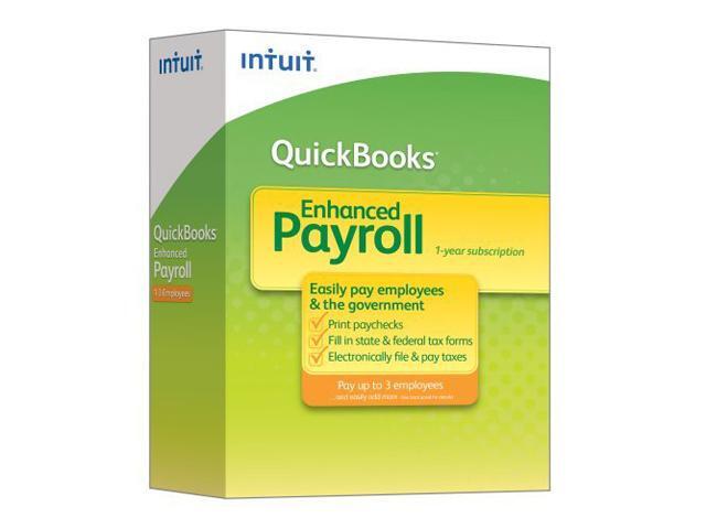 Intuit QuickBooks Enhanced Payroll Up To 3 Employees 2009 - Newegg.com