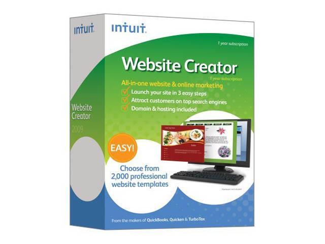 Intuit Website Creator 2009 - Newegg.com