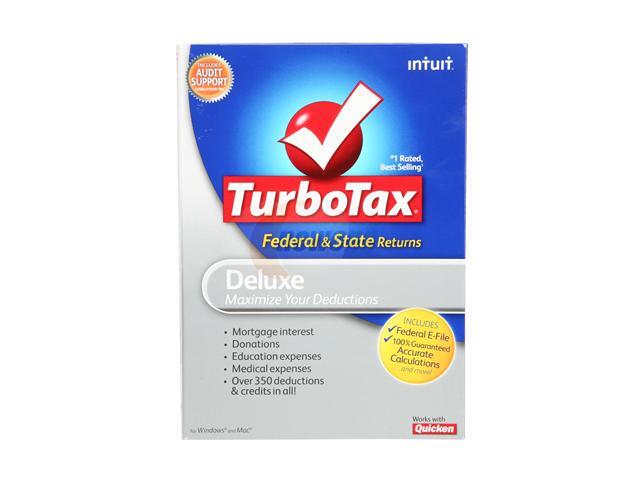TurboTax Deluxe Federal + State 2009 + eFile - Newegg.com