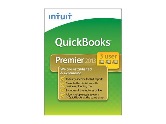 Intuit Quickbooks Premier Industry Edition 2013 - 3 User - Newegg.com