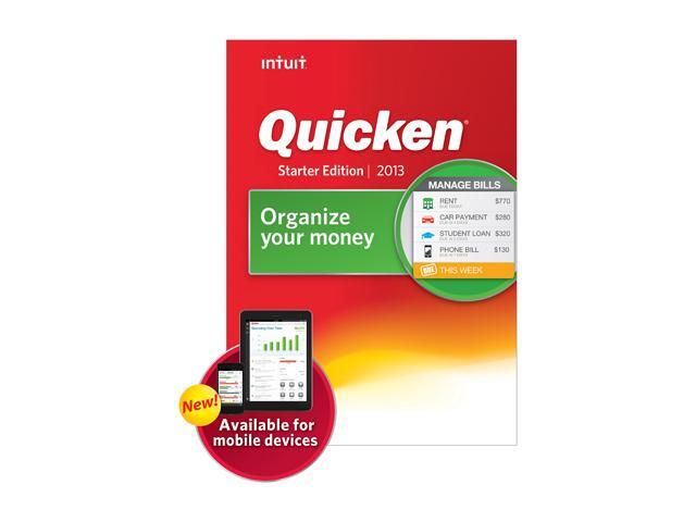 Intuit Quicken Starter Edition 2013 - Newegg.com