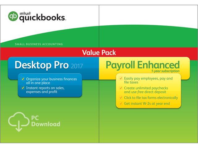 QuickBooks Desktop Pro with Enhanced Payroll 2017 - Download - Newegg.com