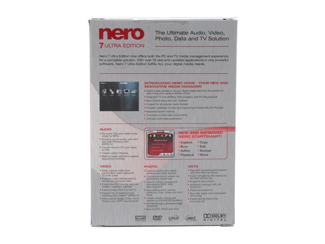 Nero Nero 7 Ultra Edition Mini Box (Ultimate AV Photo Data & TV ...