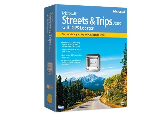 Microsoft Streets & Trips 2008 with GPS Locator - Newegg.com