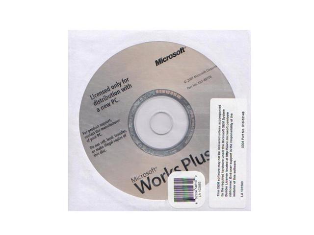 Microsoft Works Plus 2008 CD 3PK - Newegg.com