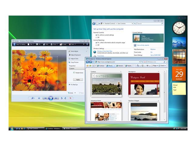 Microsoft Windows Vista Home Basic SP1 32-bit for System Builders ...