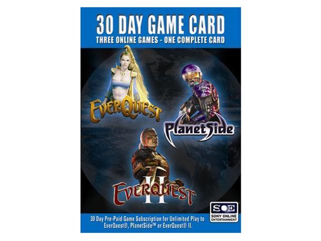 30 Day Time Card for Everquest II and Planetside PC Game - Newegg.com