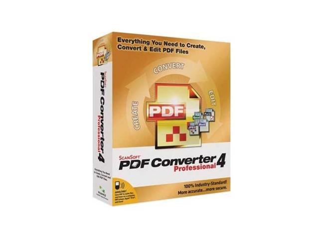 NUANCE PDF Converter Professional 4.0, US English, Minibox - Newegg.com