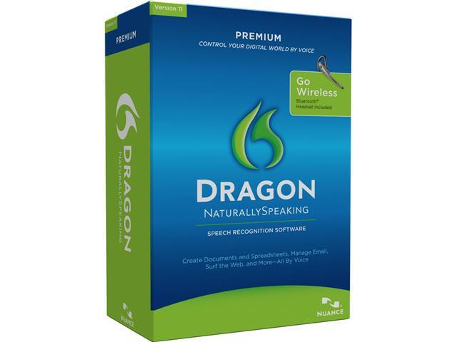 NUANCE Dragon Naturally Speaking Premium 11 with Bluetooth Headset ...