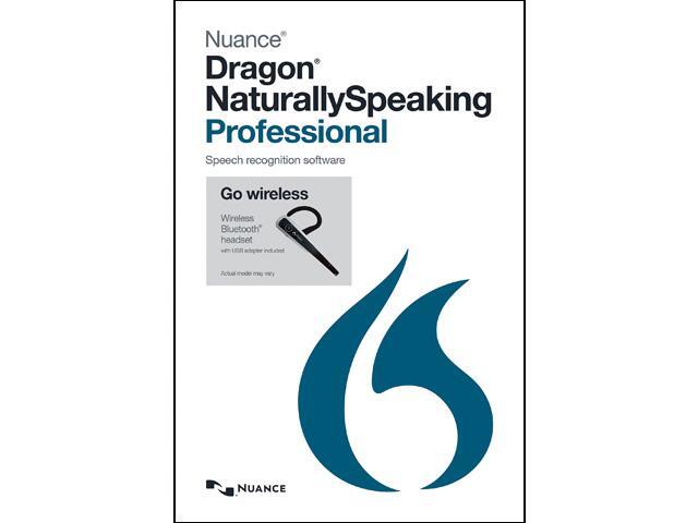 NUANCE Dragon NaturallySpeaking Professional 13.0 Retail With Bluetooth ...