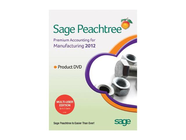 Sage Peachtree Premiuim Accounting Manufacturing 2012 Multi-User ...