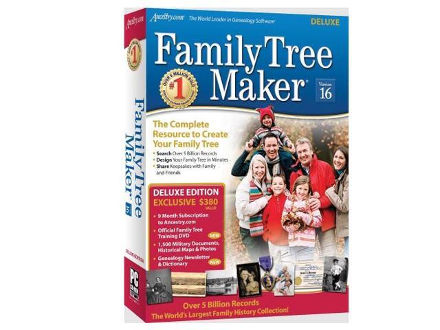 Encore Software Family Tree Maker Version 16 Deluxe - Newegg.com
