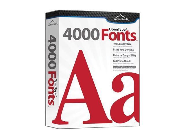 SummitSoft 4000 FONTS - Newegg.com