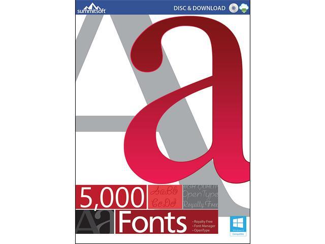 SummitSoft 5000 Fonts (Windows) - Download - Newegg.com