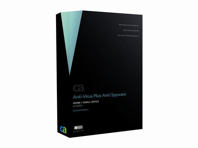 CA Anti-Virus Plus Anti-Spyware 2010 1 Year 3 PC's - Newegg.com