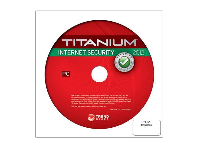 TREND MICRO Titanium Internet Security 2012 - 1 User for System Builder ...