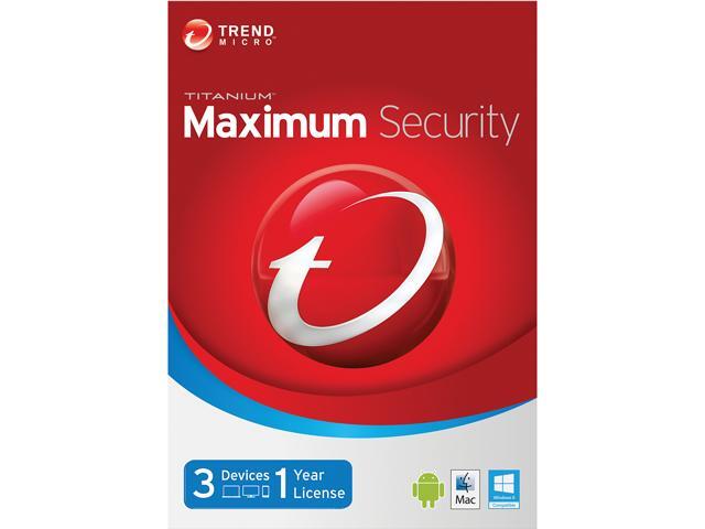 TREND MICRO Titanium Maximum 2014 3 PCs - Download - Newegg.com