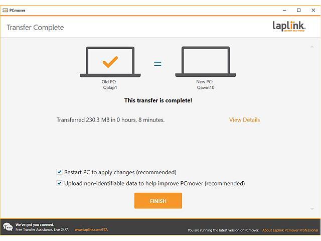 Laplink PCmover Professional 1 Use - Moves Applications, Files, and ...
