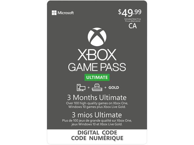 Xbox One 3 Month Game Pass Ultimate [Digital Code] - Newegg.ca
