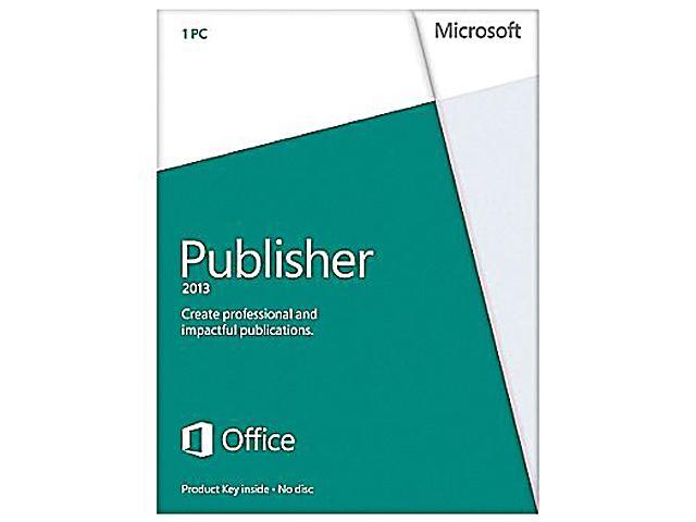 Microsoft Publisher 2013 Product Key Card (no media) - 1 PC - Newegg.com