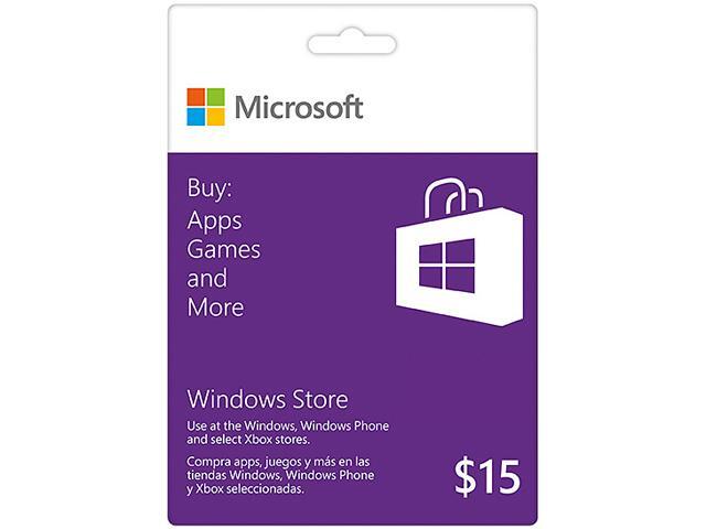 Microsoft Windows Gift Card $15 - Newegg.com