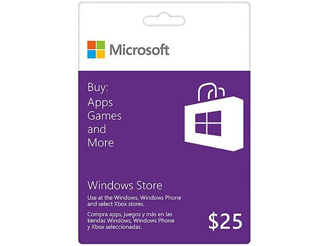 Microsoft Windows Gift Card $25 - Newegg.com