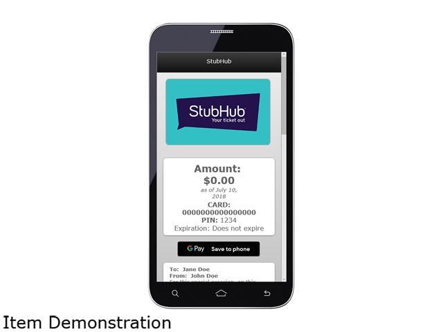 Stubhub $50.00 Gift Card (Email Delivery) - Newegg.com