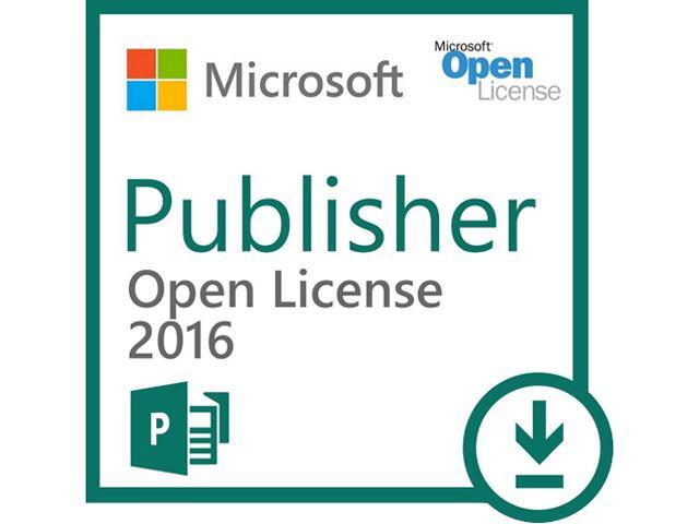 Microsoft Publisher 2016 - License - 1 PC Open License for Government ...