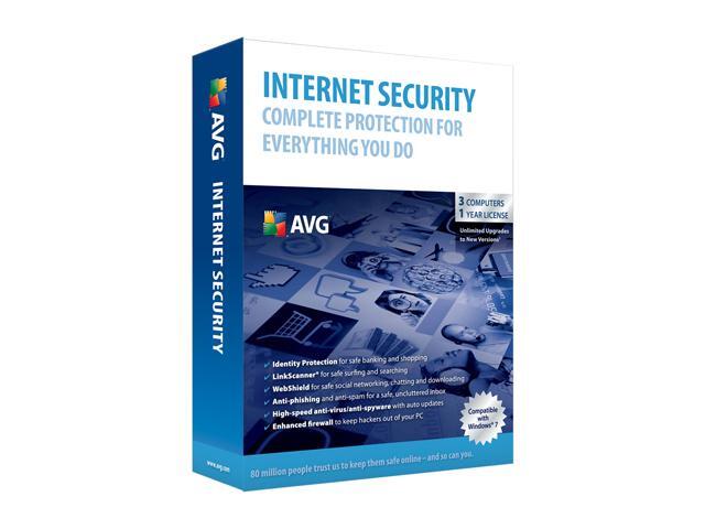 AVG Internet Security 9.0 3 User 1 Year - Newegg.com