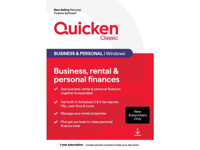 Quicken Classic Business & Personal for New Subscribers Only - 1 Year ...