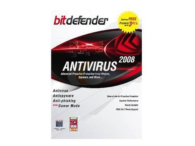 Bitdefender Antivirus 2008 2 Year / 3 PC - Newegg.com
