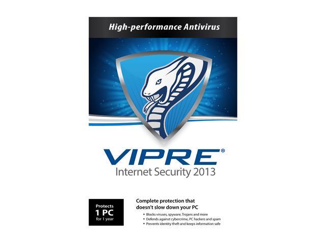 VIPRE Internet Security 2013 - 1 PC - Product Key Card (no media ...