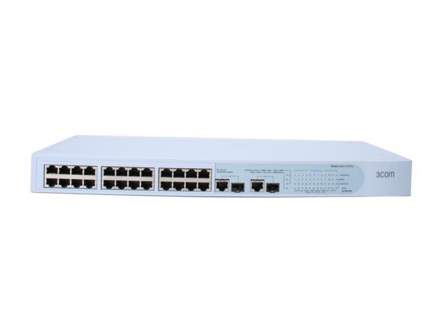 3com 3C16475CS 10/100Mbps + 1000Mbps Baseline Switch 2226 Plus 24 ...