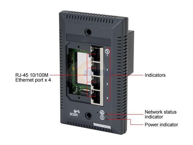 3com 3CNJ220-BLK IntelliJack Switch NJ220 - Newegg.com