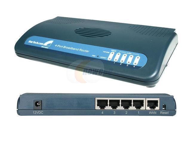 StarTech BR4100DC 10/100Mbps 4 Port Cable/DSL Broadband Router - Newegg.com