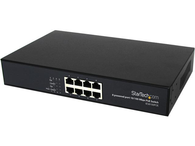 StarTech.com IES8100POE 8-Port PSE Industrial PoE Switch - Newegg.com