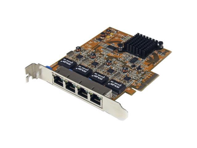 StarTech.com 4 Port PCIe Gigabit Ethernet NIC Network Adapter Card ...