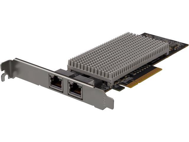 StarTech.com Dual-Port 10Gb PCIe Network Card with 10GBASE-T & NBASE-T ...